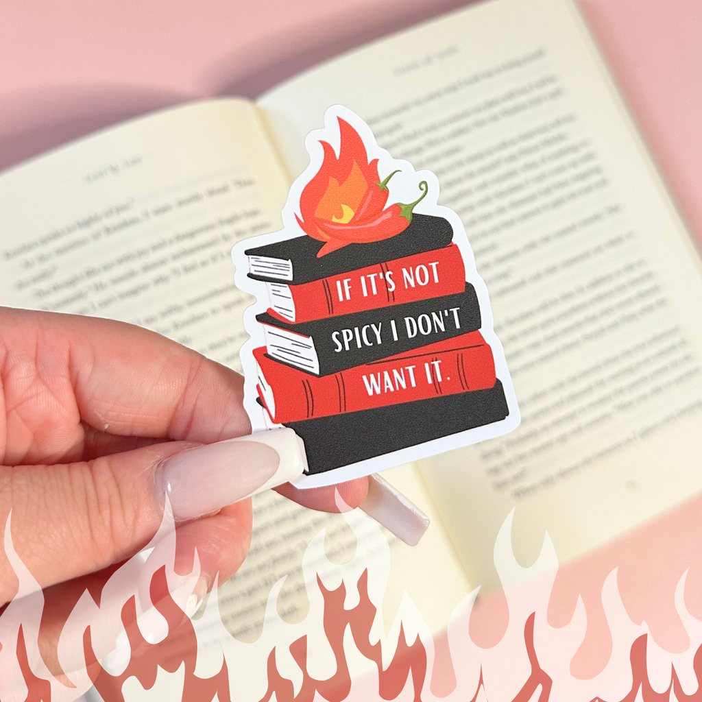 Spicy Book Stack Vinyl Sticker – Books and Beyond